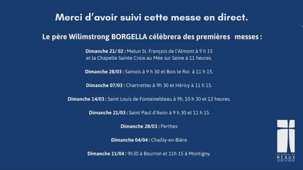 (Meaux): Ordination presbytérale de Wilimstrong Borgella – Dimanche 14 ...